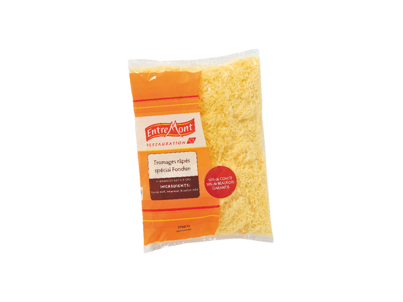 Râpé 3 fromages spécial fondue sachet de 1 kg - Transgourmet